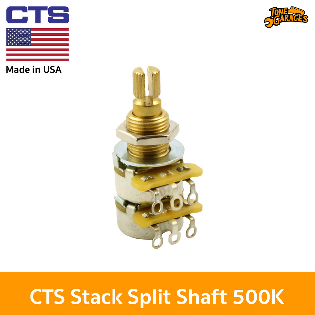 CTS Balance Pot 500K Linear Split Shaft Pot พ็อตบาลานซ์เบล็น Made in ...