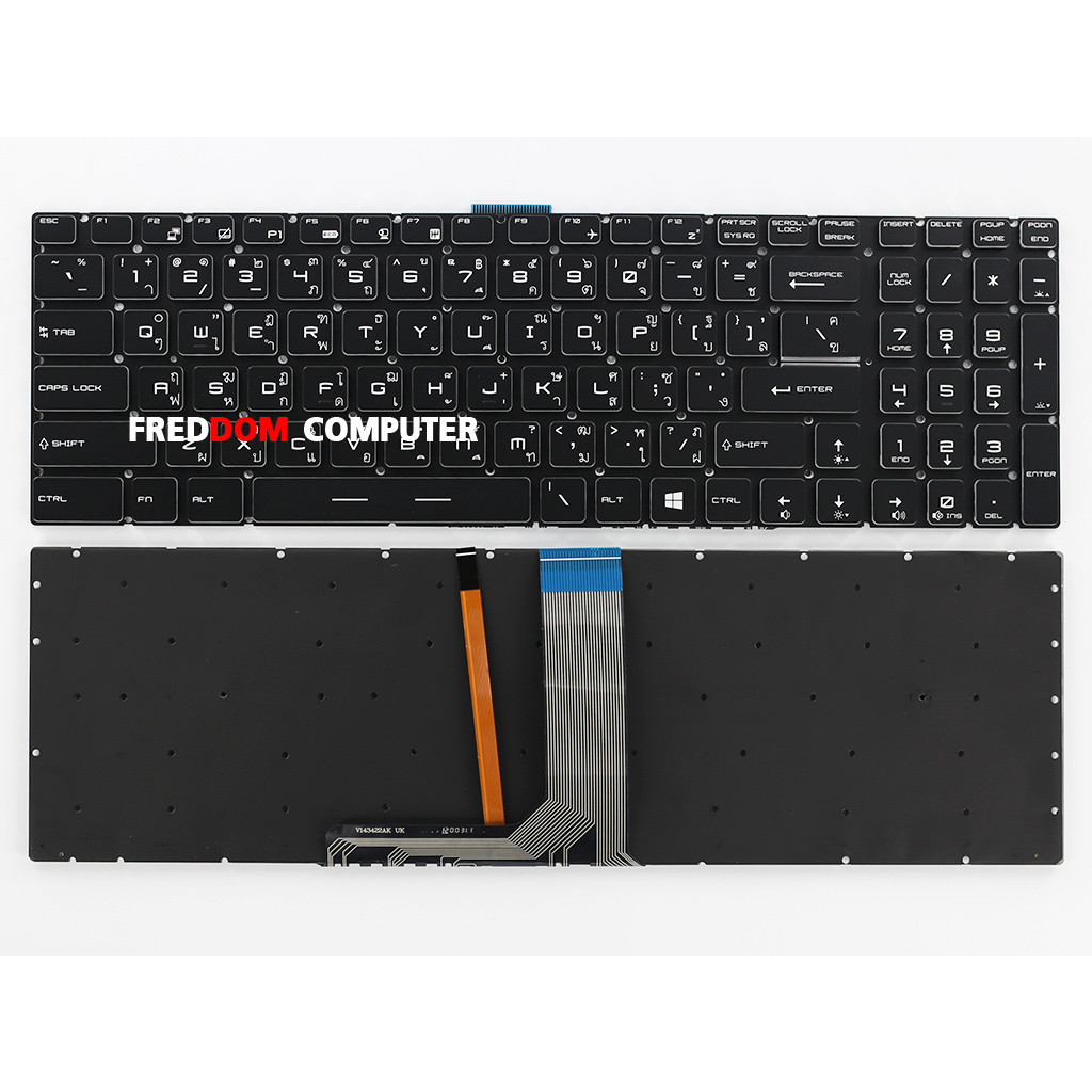คีย์บอร์ด Msi PE70 6QE GT62 GT72 GE62 GE72 GV62 GS60 GS70 GL62 GL72 ...