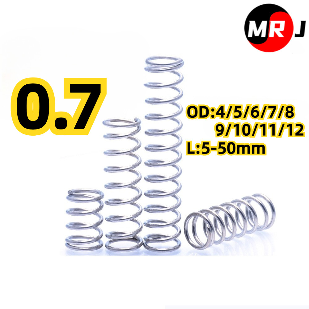 [MRJ] Sus304 Stainless Steel Compression Spring 0.7mm OD4/5/6/7/8/9/10 ...