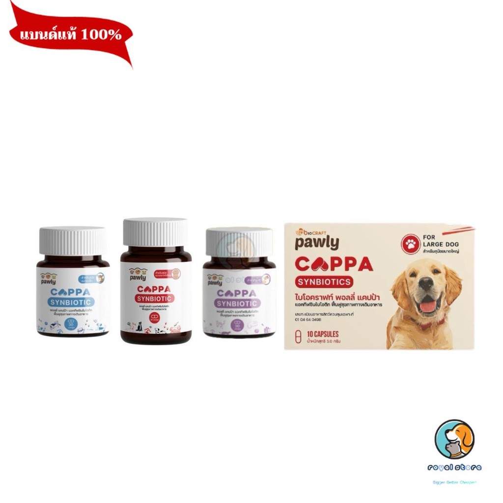 Pawly Cappa ผลิตภัณฑ์รักษาสมดุลในระบบทางเดินอาหารของสุนัขและแมว | Shopee Thailand