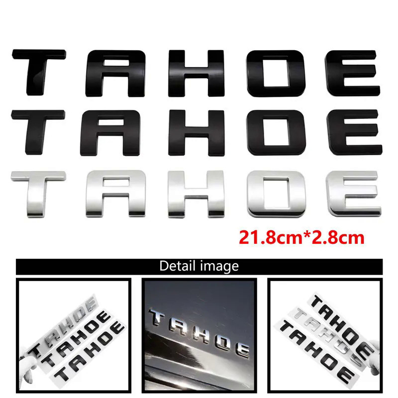 NEW Auto Parts For Chevrolet TAHOE Modified Vehicle Logo ABS Rear Trunk ...