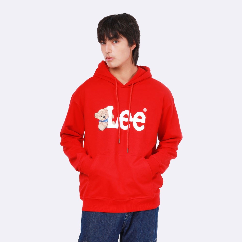 LEE เสื้อคลุมฮู้ดดี้ผู้ชาย คอลเลคชั่น Lee Bear ทรง Comfort รุ่น LE ...