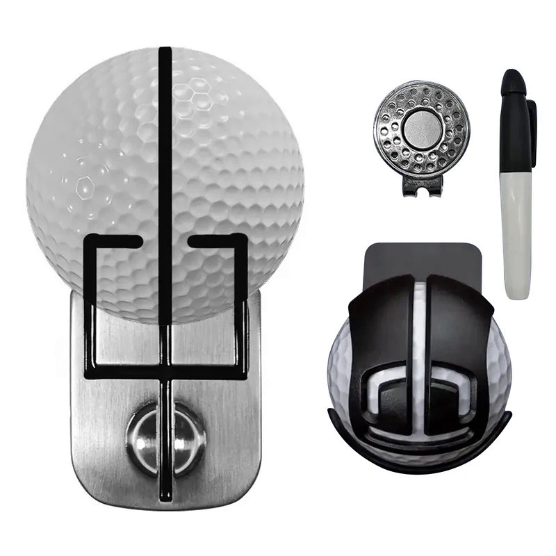 Golf Putting Alignment Tool set Golf Ball Marker Putting Putt Alignment ...