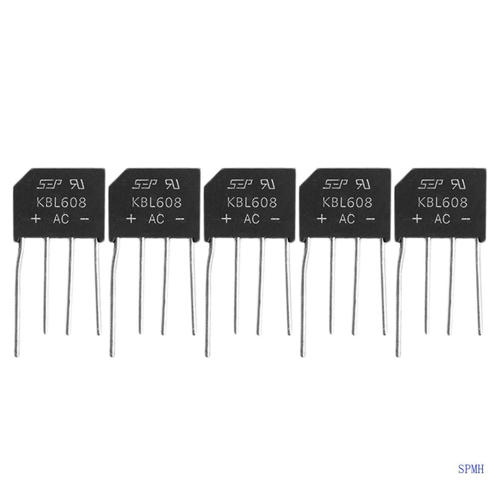 Super 5 ชิ้น KBL608 DIP KBL608 6A 800V ไดโอดสะพาน Rectifi | Shopee Thailand