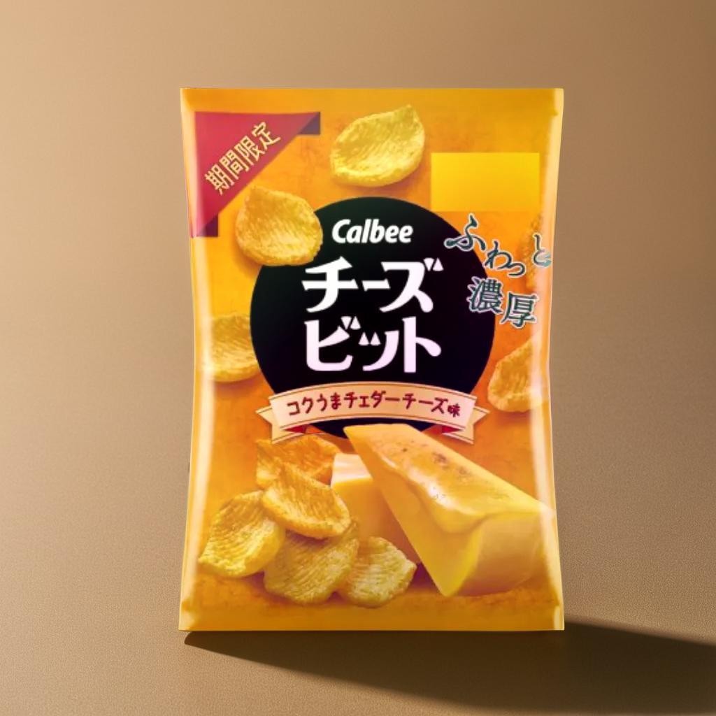 Calbee Cheese Bit รสชีสเชดดาร์เข้มข้น หอมมัน กรอบอร่อย 52g | Shopee ...