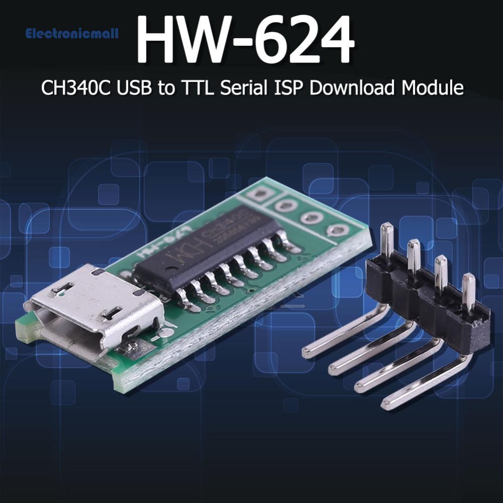 Ey# CH340C Micro USB ถึง TTL Serial Port ISP ดาวน์โหลดโมดูลสําหรับ Win 10 8 7 XP ...