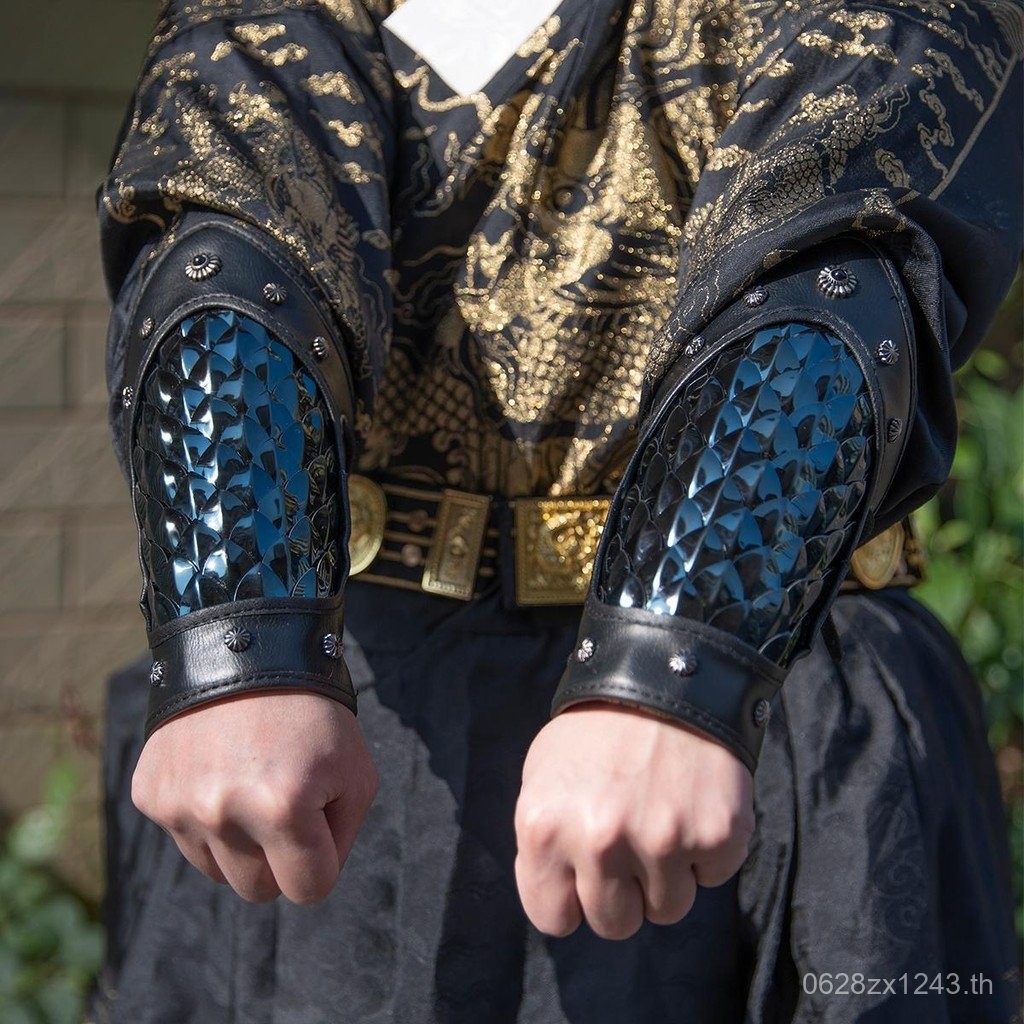 อุปกรณ์เสริมสแตนเลส Dragon Scale Armor Arm Guard สีดำสำหรับ Jinyiwei ...