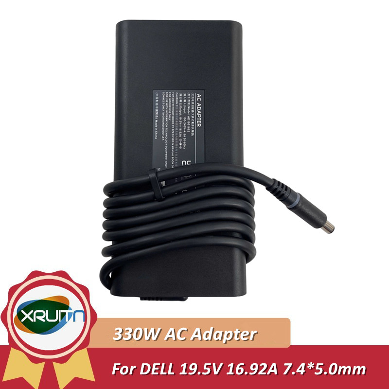 Slim 330W 16.92A 19.5V แล็ปท็อปอะแดปเตอร์ AC สําหรับ DELL Alienware M17 ...