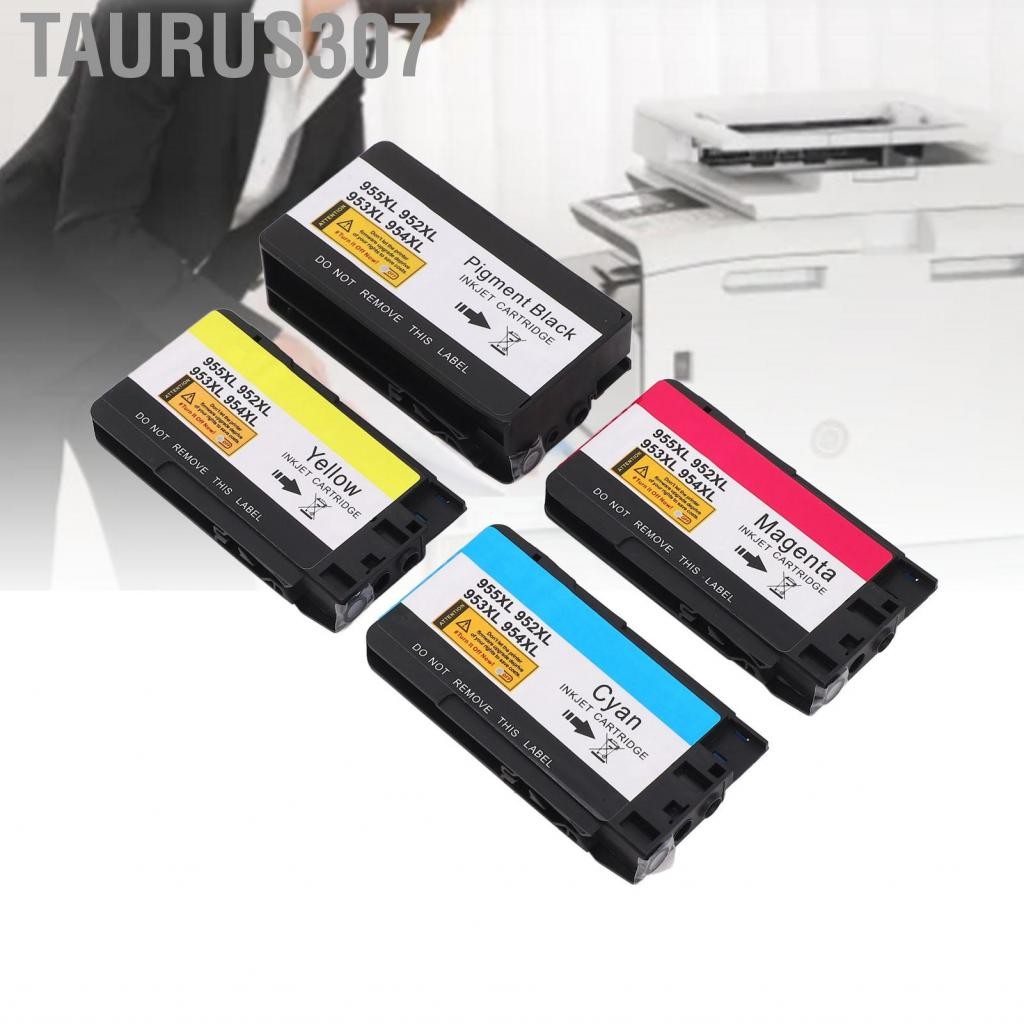 Taurus307 4PCS หมึกตลับหมึกการแทนที่แพ็คแพ็คสำหรับ OfficeJet 8702 ...