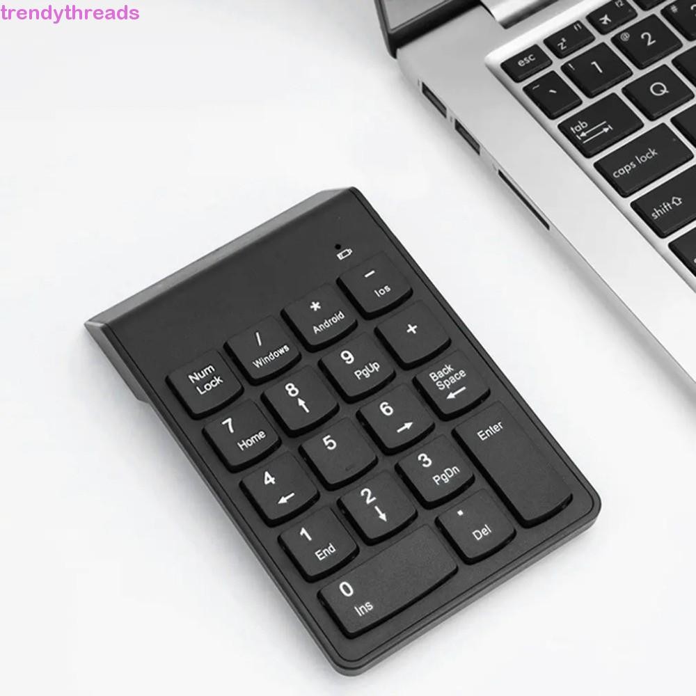 TRENDYETHREADS Mini Digital Keypad, Slim Design 18 คีย์คีย์บอร์ดไร้สาย ...