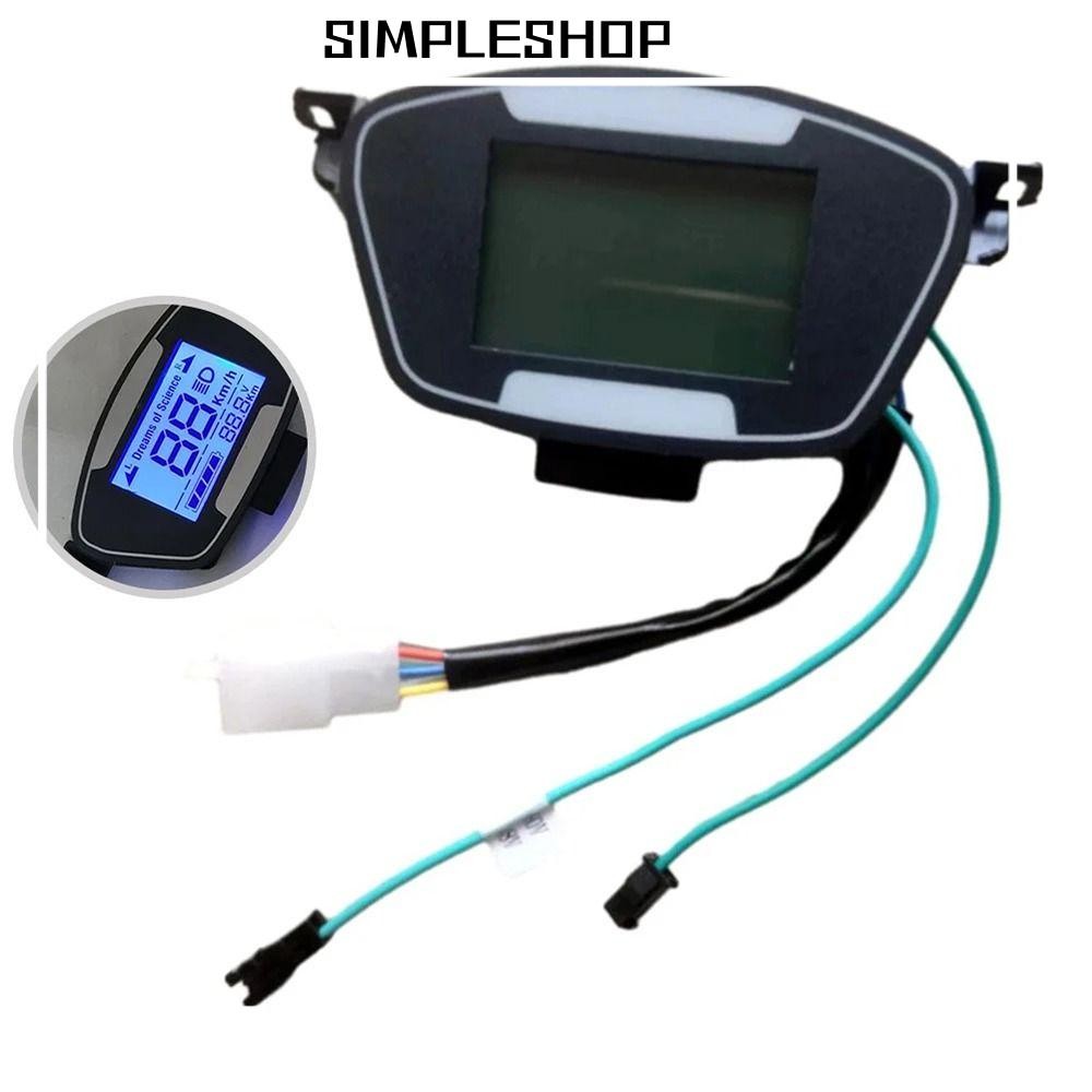 SIMPLESHOP 1 ชิ้นมอเตอร์ Speedmeter หน้าจอ, อุปกรณ์เสริมจอแสดงผล Ebike สกู๊ตเตอร์จอแสดงผล LCD ...