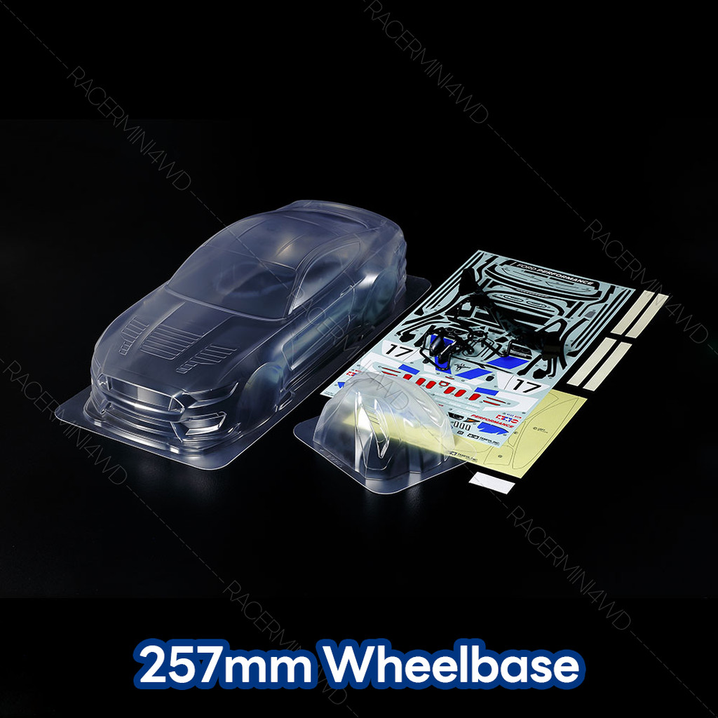 TAMIYA 51614 SP.1614 1/10 R/C Ford Mustang GT4 Body Parts Set (257mm ...