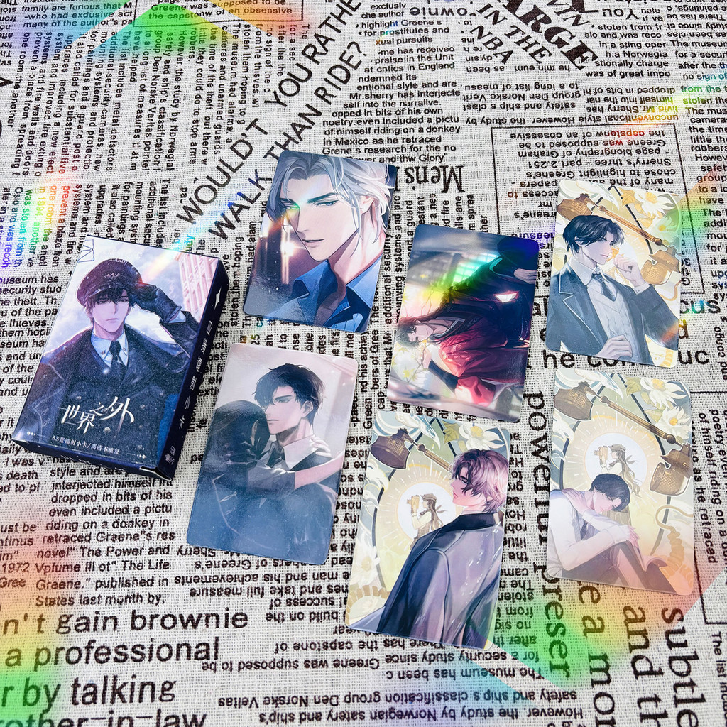 55pcs Anime Manhwa Manga Sanrio Hidden love Raster Card Jinx Blue Lock ...