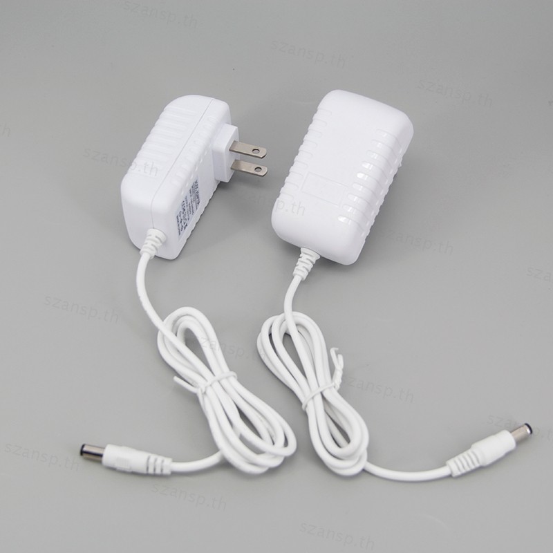 สีขาว EU US ปลั๊ก AC 110 V-240 V ถึง DC 12 V 2A 2000ma แหล่งจ่ายไฟ transformer อะแดปเตอร์ ...