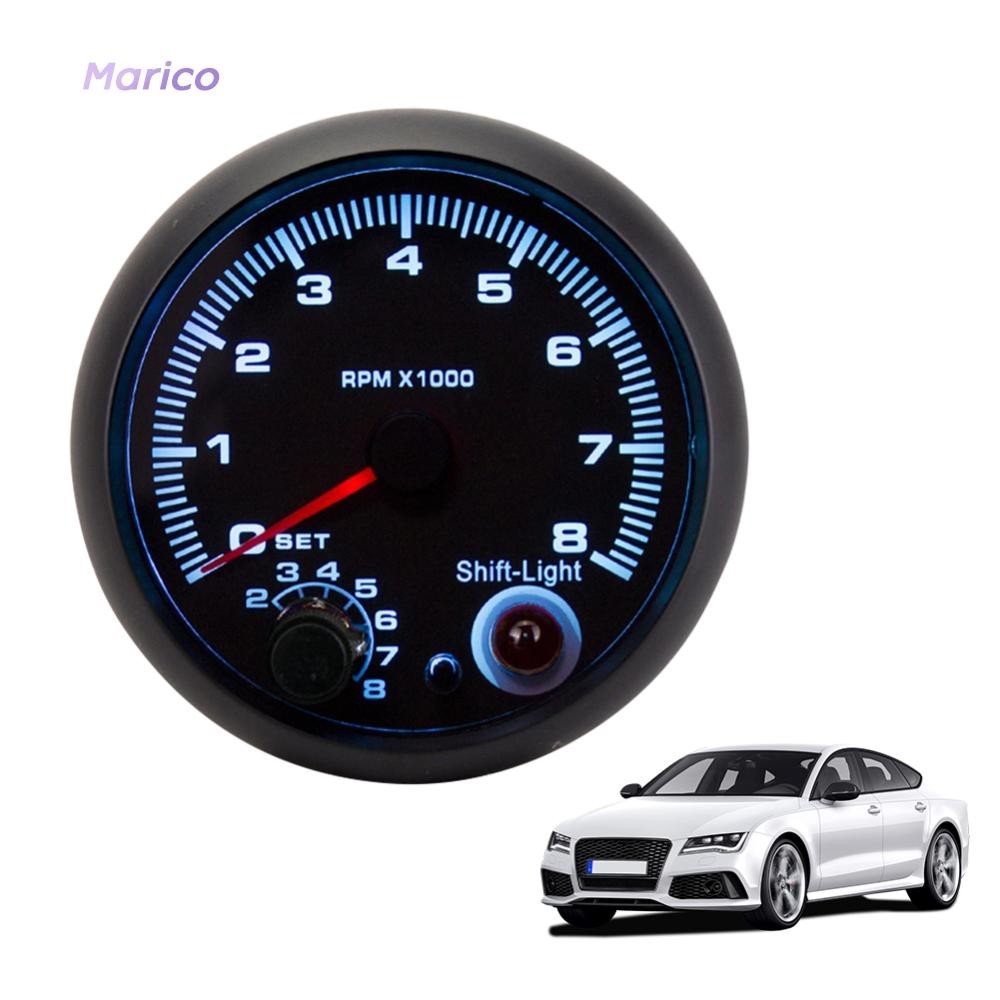 S# RPM Meter จอแสดงผล LCD เครื่องวัดวามเร็วไฟฟ้า 12V Auto Universal ...