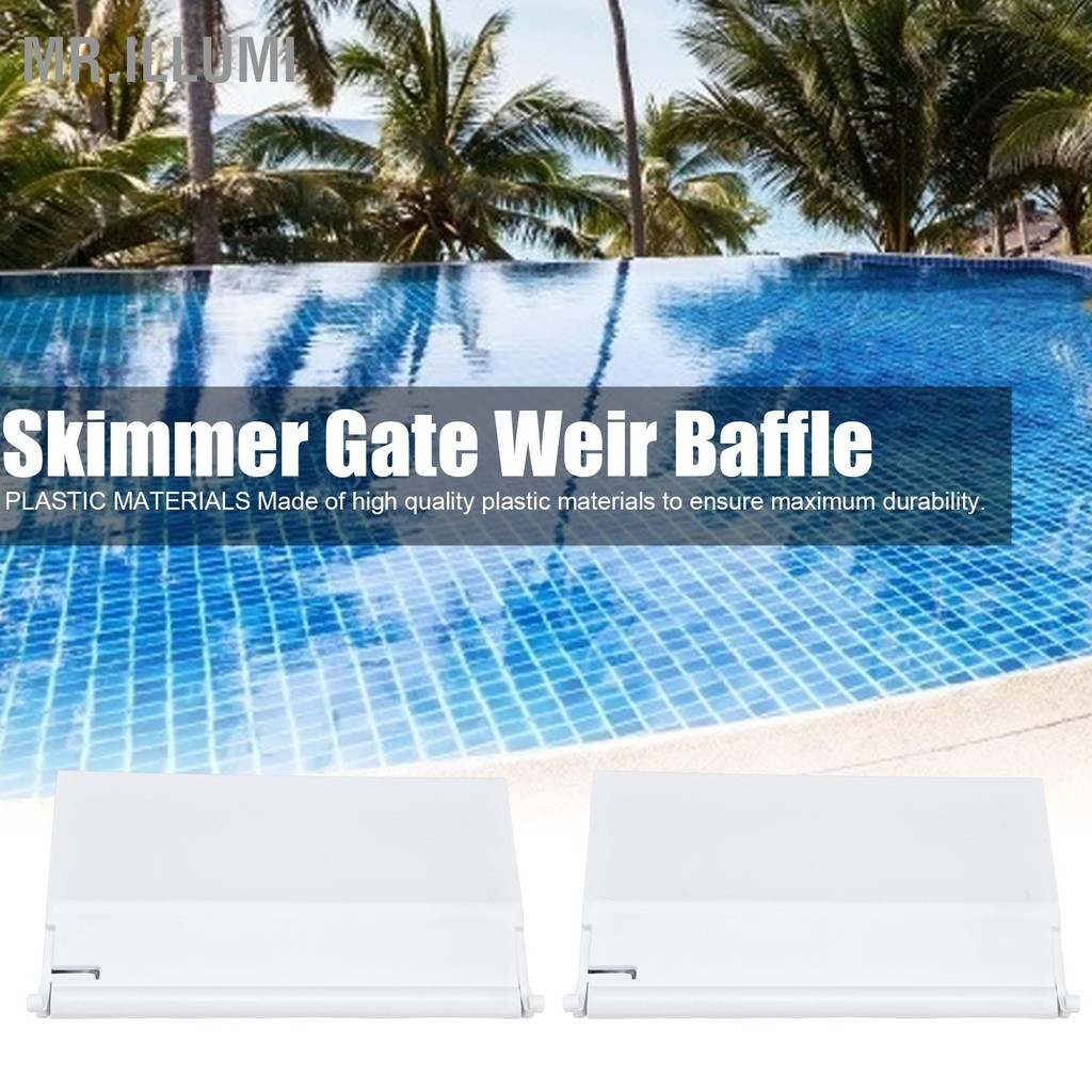 MR.ILLUMI 2 ชิ้น Skimmer Gate Weir Baffle สระว่ายน้ำ Assembly สำหรับ ...