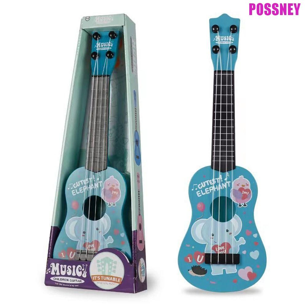 Possney เด็ก Ukulele ของเล่นดนตรีพ่อแม่และลูกของเล่นน่ารัก 4 สาย ABS ...