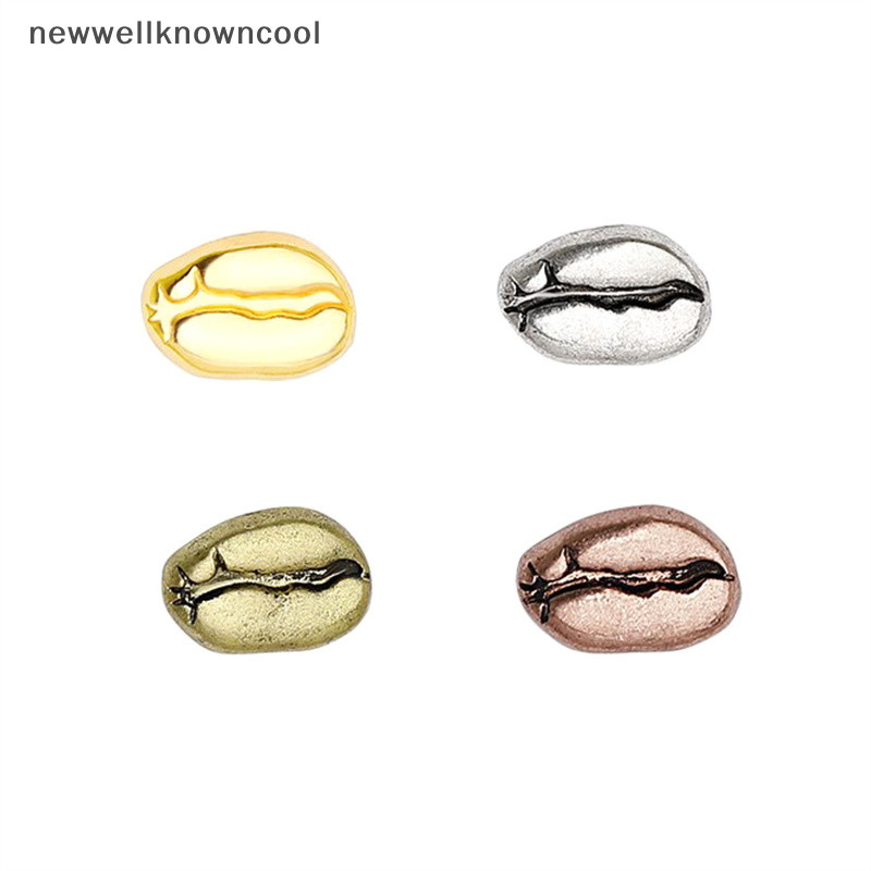 Newwellknowncool 4 สีโลหะเมล็ดกาแฟเข็มกลัด Vintage Coffee Bea Pins ...
