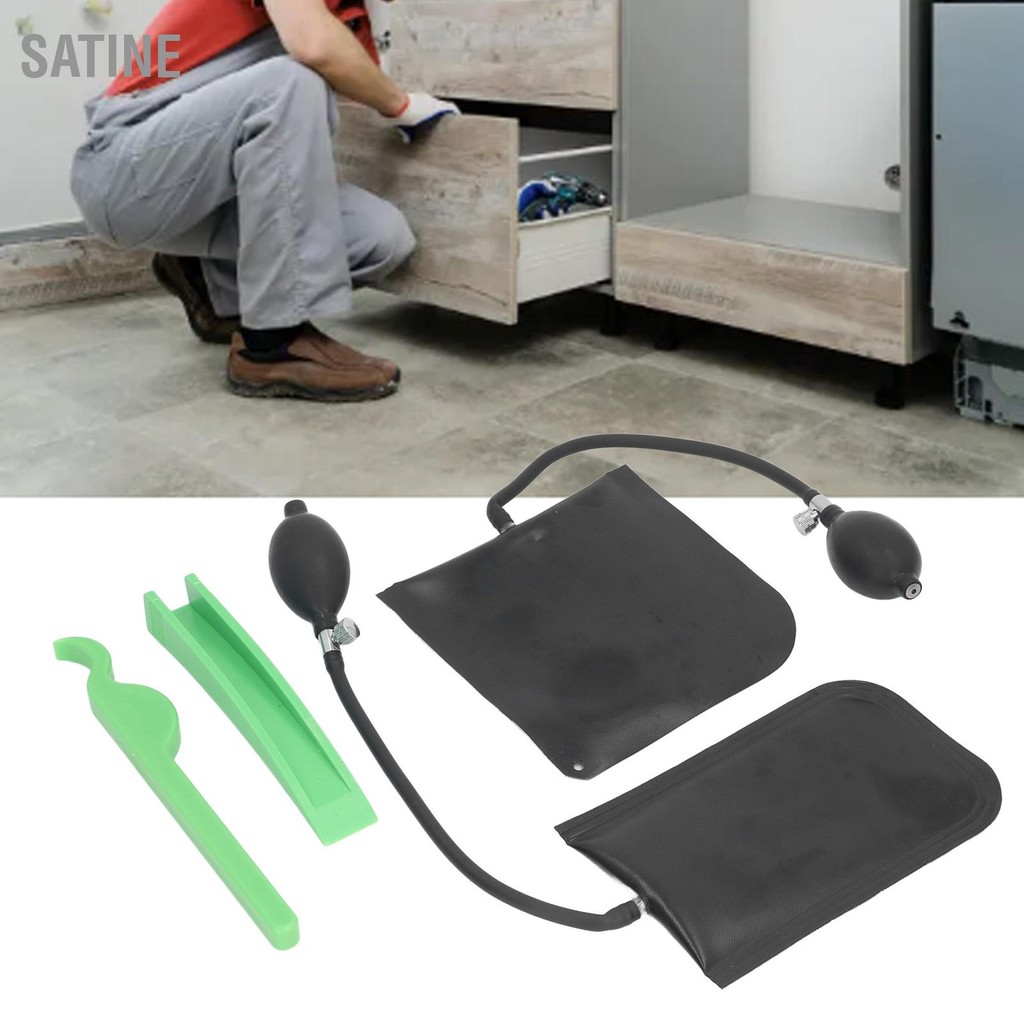 SaTine 2 ชุด Shim กระเป๋า 840D ไนลอน 330LBS Inflatable Lifting Air ปั๊ม ...