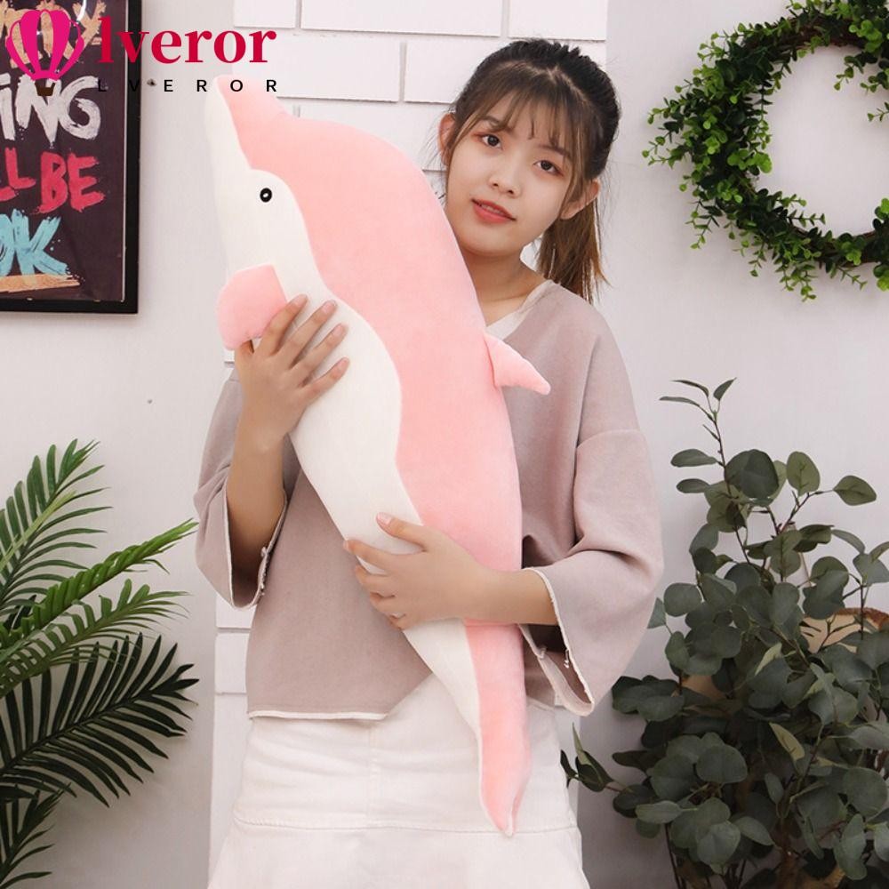 Lveror Dolphin Plush ของเล่น,นุ่มน่ารักตุ๊กตาสัตว์นุ่ม, 2024 35/50/70/90 ซม. Kawaii คุณภาพสูง ...