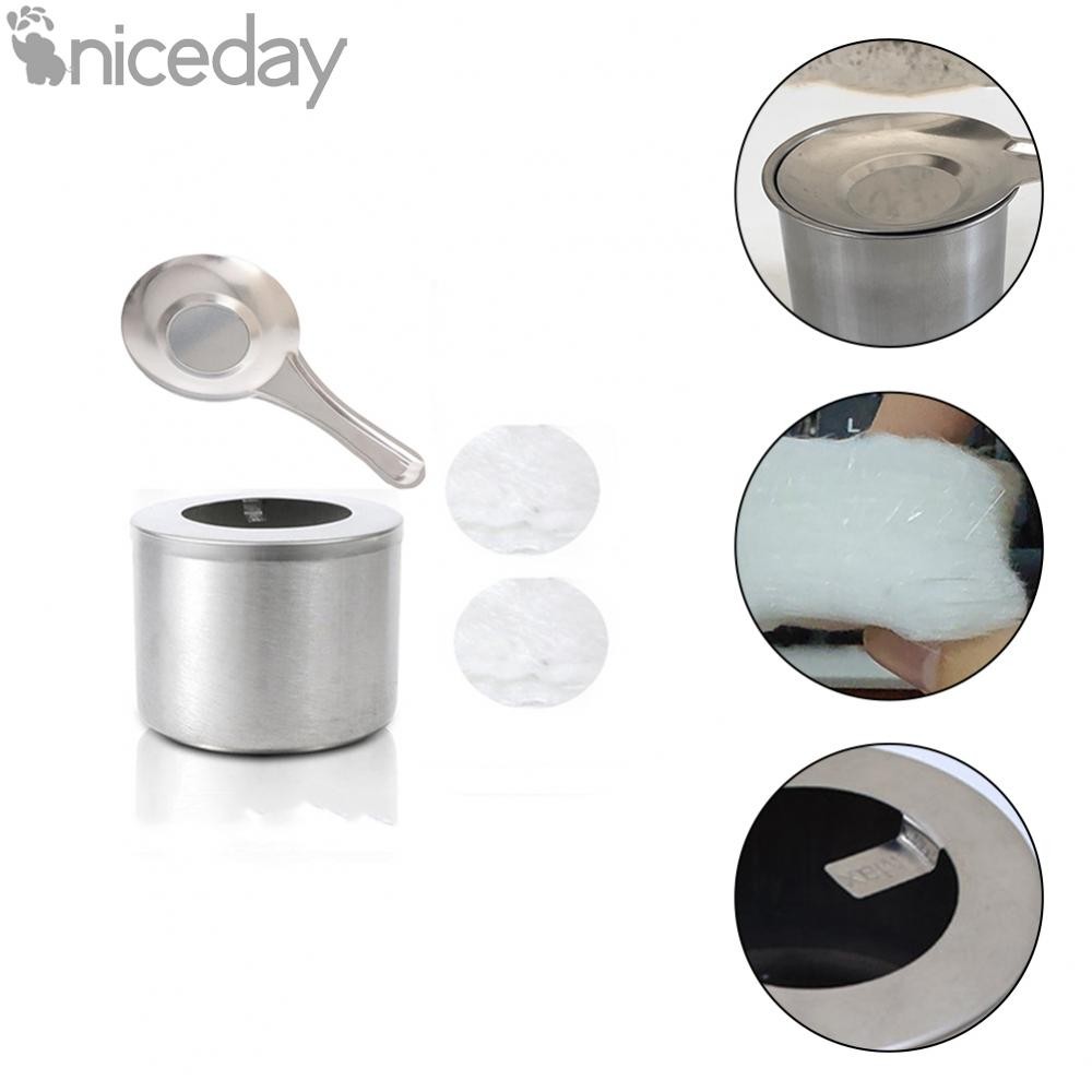 #NICEDAY-304 Stainless Steel Burn Chamber with Cotton and Cover for ...