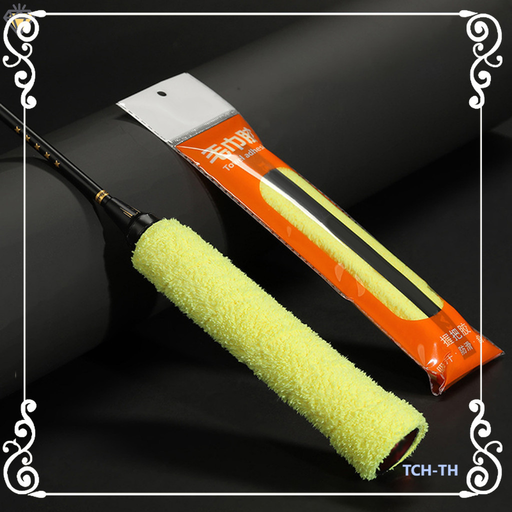 Nti-slip ผ้าขนหนู Grip ไม้แบดมินตัน Sweatband Overgrip แถบเหงื่อกีฬาเทป ...