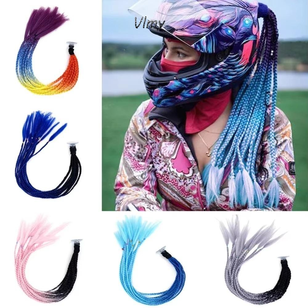 VLMV Wig Mohawk Helmet Cover พร้อมสติกเกอร์และของตกแต่ง สำหรับ ...