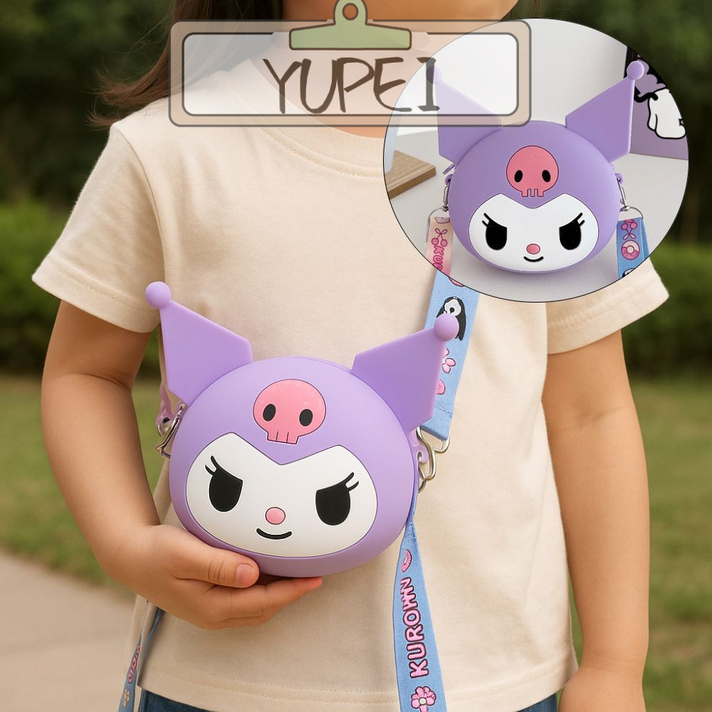 YUPEI Kuromi กระเป๋าสะพายขนาดเล็ก สไตล์การ์ตูนสำหรับเด็กและวัยรุ่น | Shopee Thailand