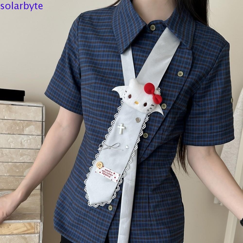 เนคไทโบว์คล้องคอน่ารัก SolarByte KT สไตล์ Y2K เหมาะสำหรับสวมใส่ในโอกาสต่างๆ | Shopee Thailand