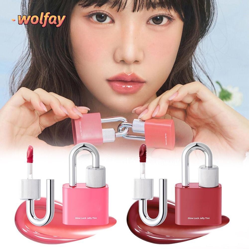 YOLANDA Glow Lock Jelly Tint, Lock Shaped Design High Shine Glow Jelly ...