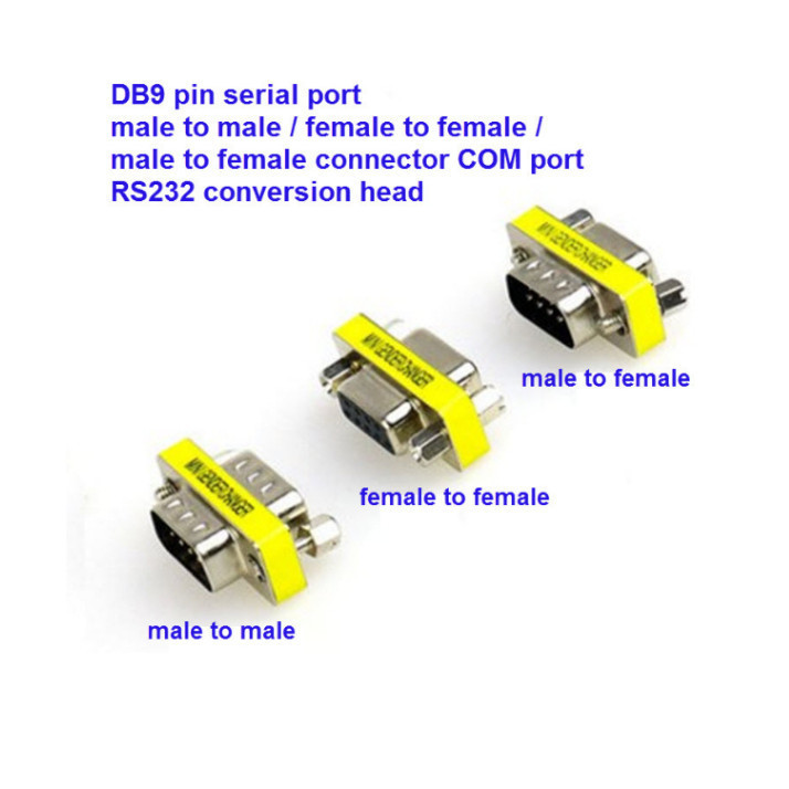 DB9 pin serial port male to male and female to female male to female ...