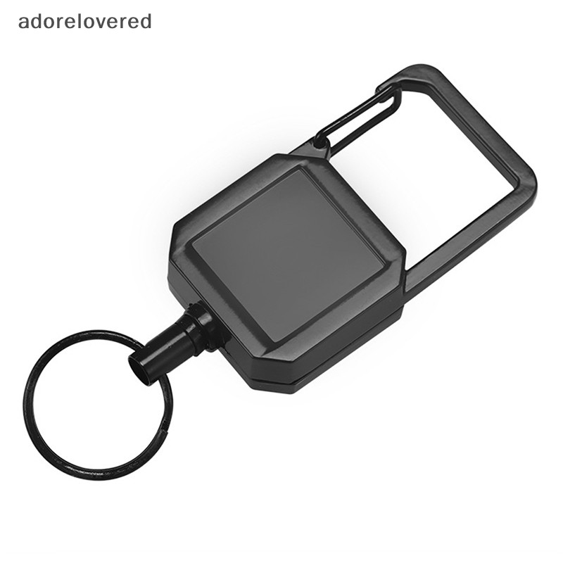 Adorelovered เชือกลวดเหล็ก 1 ชิ้น High Resilience Retractable Key Chain ...