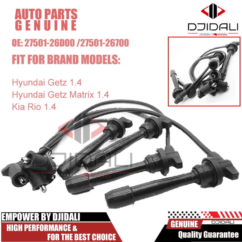 หัวเทียน สาย 274501-2D00 27512-6700 ลวดแรงดึงสูงสําหรับ Kia Rio Getz 1. ...