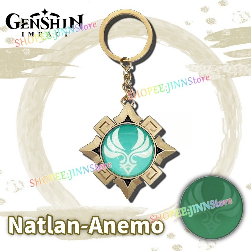 - Jinn - ในสต็อก Natlan VISION พวงกุญแจ GENSHIN IMPACT Natlan-Anemo ...