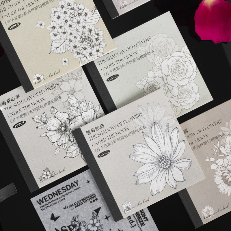 Qouzmo 10 ชิ้น/แพ็คVINTAGE เรือสําเภาภาพตัดปะสติกเกอร์หนังสือ[ภายใต้ดวง ...