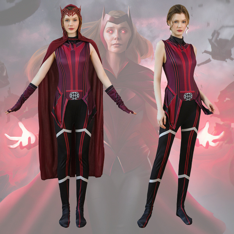 [ส่งด่วน] Marvel ละครอเมริกัน Wanda Phantom Vision Scarlet Witch cos ...