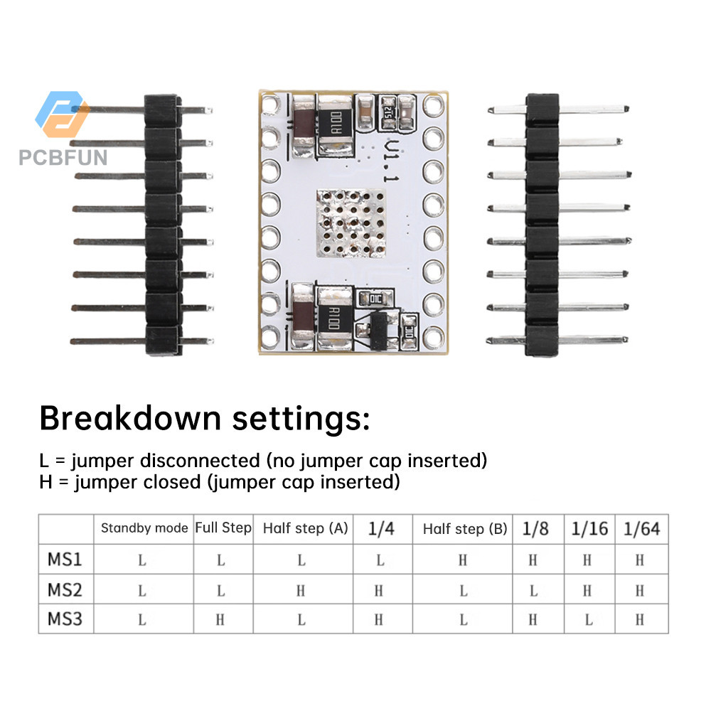 Pcbfun TB67S109 Stepper Motor Driver Module ไดรฟ์กระแสไฟสูงสุด 4A ...