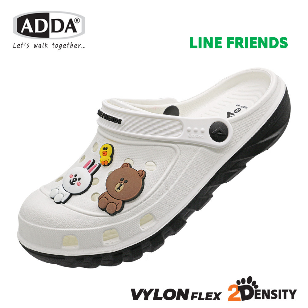 ใหม่ ADDA 2density รองเท้าแตะลำลอง แบบสวมหัวโต สำหรับผู้หญิง Line ...