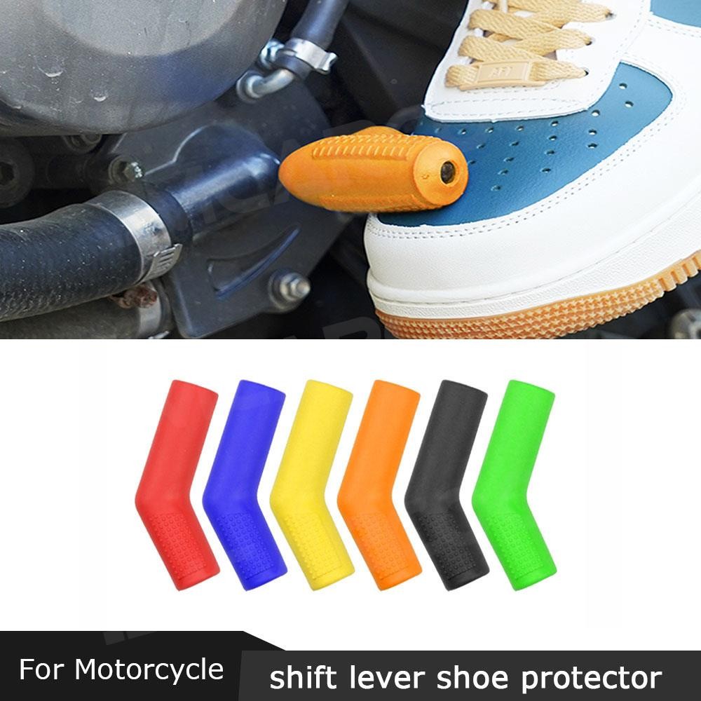 รถจักรยานยนต์ Shift Lever Protector ฝาครอบเกียร์ Shifter รองเท้า ...