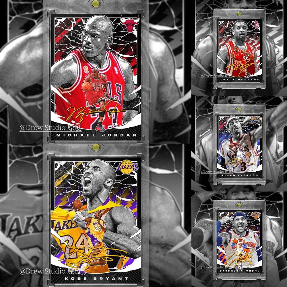 Nba Superstar Moment Jordan Kobe Madi Antony Everson การ์ดดาวลายเซ็นโฮม ...