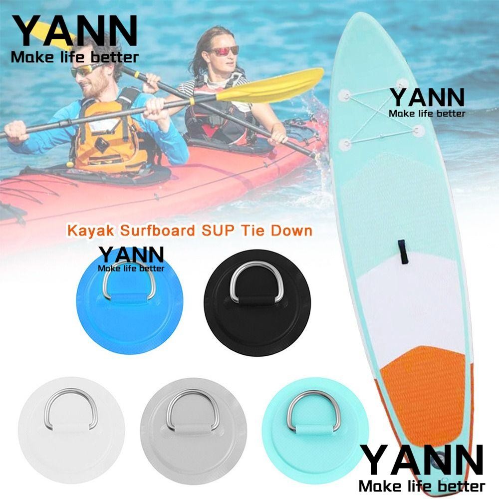 Yann1 6pcs Inflatable เรือ Patch, สแตนเลส Raft Dinghy สามเหลี่ยม D แหวน ...