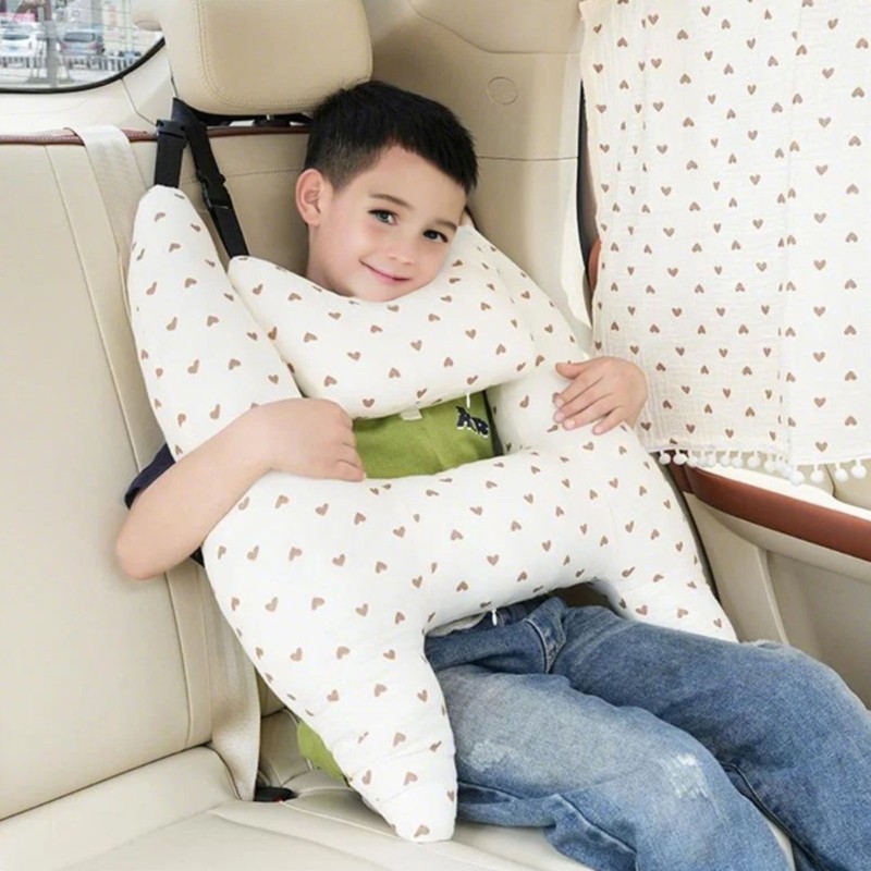 Haha หมอนเดินทางรูปตัว H พิมพ์รถ Sleep Neck Rest Head Support Cushion นุ่ม | Shopee Thailand