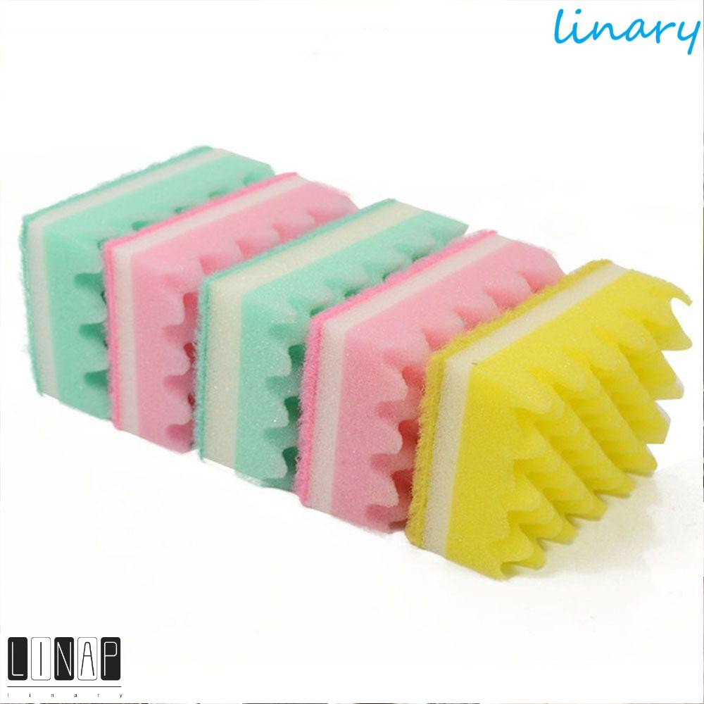Culinaryhv Wave Sponge Multi-Functional 5 ชิ้น/แพ็คครัวเรือนสีสุ่ม Home ...