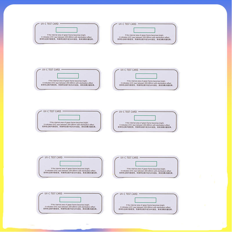 Uvc Detection Card Test Strip การ์ดแสงอัลตราไวโอเลต Discoloration UVA ...