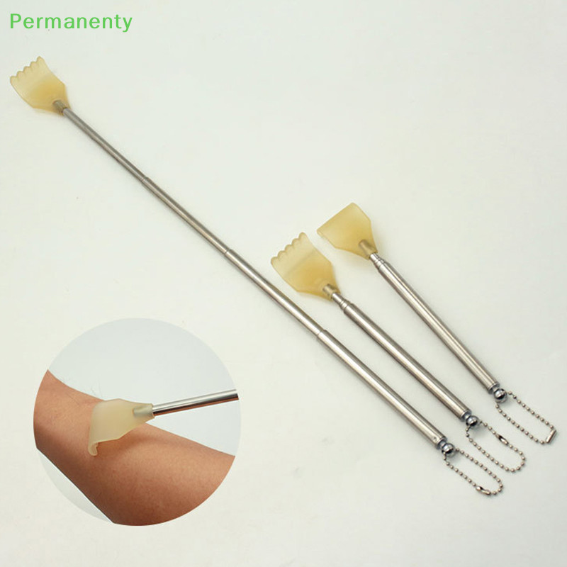 Permanenty แบบพกพาสแตนเลส Back Scratcher Telescopic Scratching นวดกลับ ...