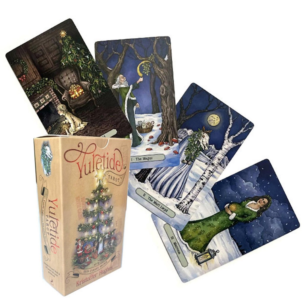 Yuletide Tarot Cards Fortune Telling Board Game 78 การ์ด Tarot Deck ...