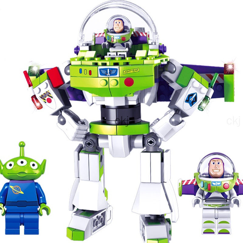 ใช้งานร่วมกับเลโก้บล็อกตัวต่อของเล่น Toy Story Buzz Lightyear Mecha ...