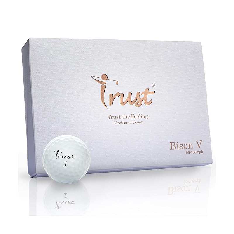 《JAPAN》★Trust Golf Balls - Bison V, Bison X, Bison Soft - Tour Series 12-Pack/48-Pack White ...