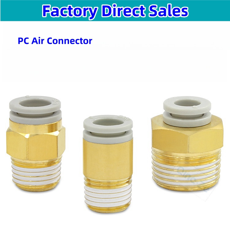 Pu Pneumatic Trachea Joint BSP เกลียวตรง-ผ่าน 01S Quick KQ2H กระบอก ...