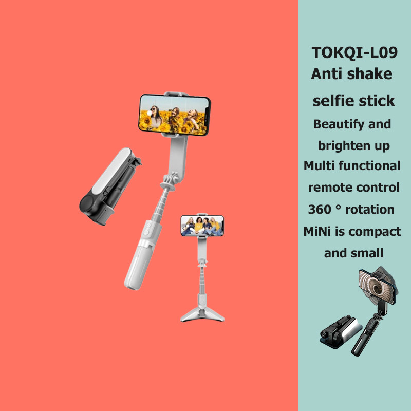 มือถือgimbal Stabilizer Selfie Stick L09 บลูทูธผู้ถือโทรศัพท์มือถือปรับ ...